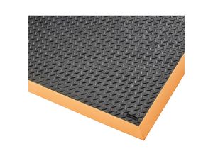 0662641945623 - NOTRAX Anti-Ermüdungsmatte Cushion Flex® LxB 2100 x 910 mm schwarz   orange