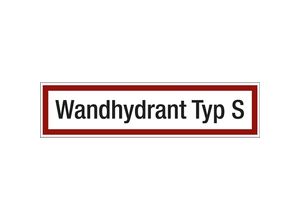 4061466068948 - Brandschutzkennzeichen für die Feuerwehr Wandhydrant Typ S VE 10 Stk Kunststoff langnachleuchtend LxH 200 x 50 mm