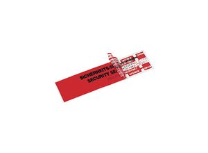 4251924720925 - Sicherheitssiegelband aus PVC rot Bandbreite 50 mm ab 10 Stk