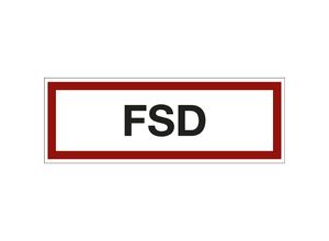 4061466039641 - Brandschutzkennzeichen für die Feuerwehr FSD VE 10 Stk Folie LxH 297 x 105 mm