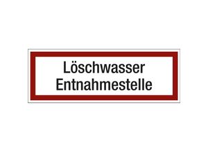 4061466039542 - Brandschutzkennzeichen für die Feuerwehr Löschwasser Entnahmestelle VE 10 Stk Folie LxH 297 x 105 mm