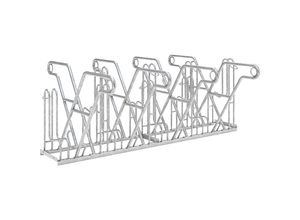 4250366528694 - Anlehnparker WSM 2-seitig für Reifen bis B 55 mm B 2160 x T 390 x H 800 mm Stahl verzinkt 8 Einstellplätze