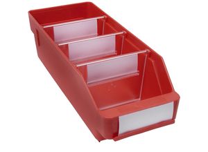 4250621500397 - Regalkasten aus hochschlagfestem Polypropylen rot LxBxH 300 x 118 x 95 mm VE 30 Stk