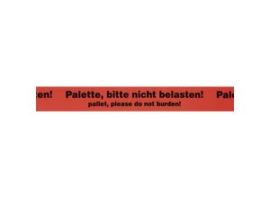 4251924714276 - Warn-Klebeband Aufdruck Palette bitte nicht belasten! VE 36 Stk Bandbreite 50 mm ab 10 VE