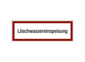 4061466039573 - Brandschutzkennzeichen für die Feuerwehr Löschwassereinspeisung VE 10 Stk Folie LxH 420 x 148 mm