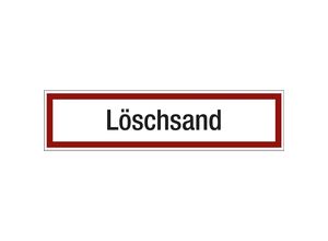 4061466068962 - Brandschutzkennzeichen für die Feuerwehr Löschsand VE 10 Stk Kunststoff langnachleuchtend LxH 200 x 50 mm