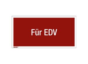 4061466068870 - Kombizusatzschilder mit Text für Brandschutzzeichen Für EDV VE 10 Stk LxH 150 x 75 mm