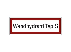 4061466068931 - Brandschutzkennzeichen für die Feuerwehr Wandhydrant Typ S VE 10 Stk Kunststoff langnachleuchtend LxH 150 x 50 mm