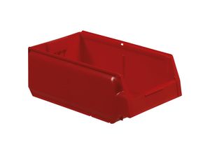 4250686298574 - Sichtlagerkasten aus Polypropylen LxBxH 400 x 230 x 150 mm VE 12 Stück rot