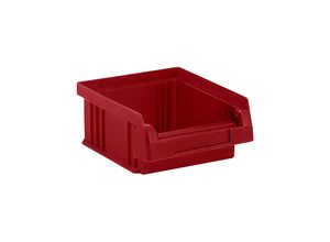 4031022006073 - Sichtlagerkasten aus Polypropylen LxBxH 90 x 102 x 50 mm VE 50 Stk rot