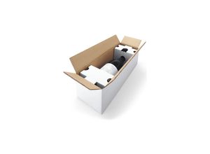 4251924707292 - Flaschenversandkarton mit Einlage Innenmaße 370 x 125 x 102 mm für 1 Flasche ab 10 VE ratioform