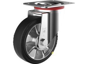 4053357997369 - ESD-Elastikgummi-Reifen Rad-Ø x Breite 150 x 50 mm Tragfähigkeit 300 kg Lenkrolle Wicke