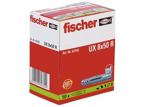 4006209627624 - fischer Universaldübel UX mit Rand 8 x 50 mm Packung à 50 Stk ab 5 Stk