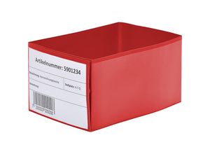 4004165005203 - Palettenfußbanderolen mit aufgesetzten Taschen rot VE 50 Stk ab 2 VE kaiserkraft