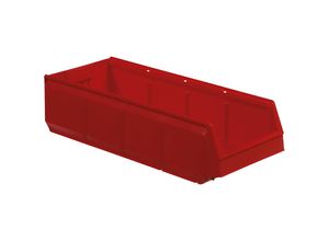 4250686298635 - Sichtlagerkasten aus Polypropylen LxBxH 600 x 230 x 150 mm VE 10 Stück rot