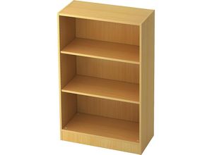 4032062001530 - Melaminharzbeschichtete Spanplatte Bücherregal 2 Fachböden 800 x 400 x 1270 mm Braun Buche