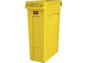 0086876227963 - Wertstoffsammler Abfalleimer SLIM JIM® Volumen 87 l mit Lüftungskanälen gelb ab 10 Stk Rubbermaid