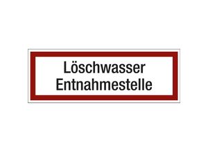 4061466062281 - Brandschutzkennzeichen für die Feuerwehr Löschwasser Entnahmestelle VE 10 Stk Kunststoff LxH 297 x 105 mm