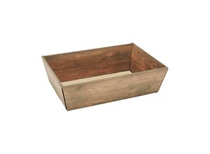 4251924714139 - Präsentkorb 4-eckig Holzoptik Innenmaße 385 x 255 x 110 mm ab 50 Stk