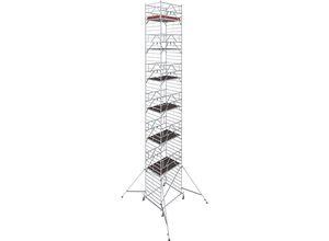 4009199781123 - Krause 781123 FahrGerüst Aluminium Rollgerüst fahrbar Arbeitshöhe (max) 1440 m Silber 4865 kg