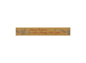 4251924725258 - Packband terra Merry Christmas and a Happy New Year VE 6 Rollen braun rot Bandbreite 50 mm ab 10 VE