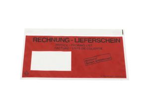 4260069662465 - Dokumententaschen blickdicht Aufdruck Lieferschein - Rechnung VE 250 Stk LxB 240 x 140 mm ab 10 VE