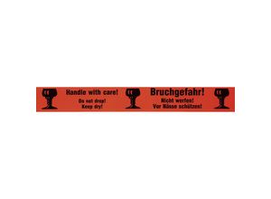 4251924714245 - Warn-Klebeband Aufdruck Bruchgefahr! Handle with care! VE 36 Stk Bandbreite 50 mm ab 10 VE