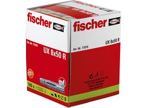 4006209778692 - fischer Universaldübel UX ohne Rand 8 x 50 mm Packung à 100 Stk ab 3 Stk