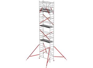 8711563262140 - Rs tower 54 - Aluminium Klappgerüst schmal - 075 x 185 m Holz Plattform Arbeitshöhe 880m - Altrex