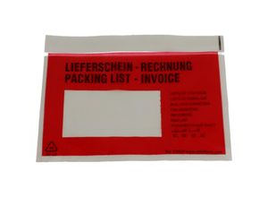 4251924704345 - Dokumententaschen Premium Aufdruck Lieferschein - Rechnung VE 500 Stk LxB 175 x 140 mm ab 10 VE