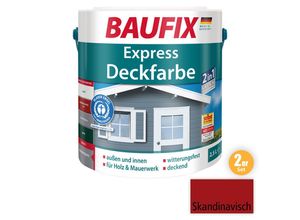 4014505057069 - BAUFIX 2in1 Express Deckfarbe skandinavisch 25 L rot 2-er Set