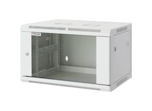 0766623711760 - 711760 19 Zoll Netzwerkschrank (B x H x T) 600 x 370 x 450 mm 6 HE Lichtgrau (RAL 7035)