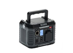 4262354946618 - Balderia - Power Cube 300W Tragbare Powerstation 231Wh Mobiler Stromspeicher mit Steckdose 230V usb Flashlight & LCD-Display Strom für Outdoor