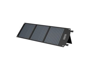 4262354946656 - Balderia - Solarboard 60W Faltbares Solarpanel für Powerstations Solarmodul für mobile Solargeneratoren mit dc usb 2 Ständer & Griff Strom für