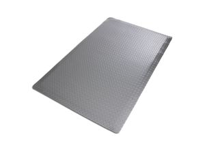 4251041609714 - Floordirekt - Anti-Ermüdungsmatte HeavyDuty Diamond Grau 90 x 150 cm - Grau