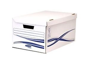 0043859655694 - Bankers Box Archivbox Weiß Pappkarton 356 cm x 28 cm 10 Stück