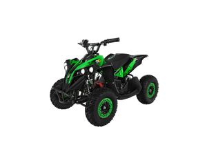 4056551050441 - Elektro-Kinderquad Reneblade Mini-Quad mit 1000 Watt Federung Scheibenbremsen drosselbar LEDs (Classic Schwarz Grün)