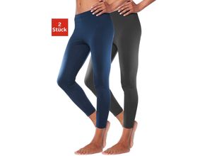 4067602092334 - Große Größen Doppelpack Leggings mit Gummibund jeansblau Gr40 42