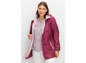 8903340561052 - Große Größen Funktionsjacke mit Kontrastpartien fuchsia Gr42