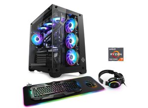 4061474198941 - CSL Gaming-PC Aqueon A78340 Advanced Edition Computer Gr Microsoft Windows 11 Home (64 Bit) 32 GB RAM 2000 GB SSD schwarz Gaming PCs