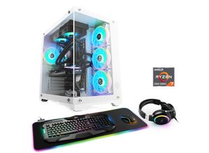 4061474197920 - CSL Gaming-PC Aqueon A56241 Advanced Edition Computer Gr Microsoft Windows 11 Home (64 Bit) 64 GB RAM 2000 GB SSD weiß Gaming PCs