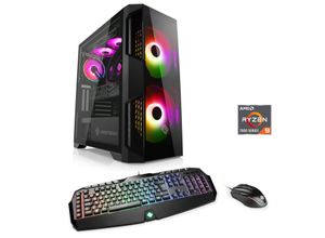 4061474192758 - CSL Gaming-PC Aqueon A99380 Extreme Edition Computer Gr Windows 11 Home64bit 32 GB RAM 2000 GB SSD schwarz Gaming PCs