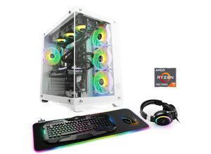 4061474198743 - CSL Gaming-PC Aqueon A78340 Advanced Edition Computer Gr Microsoft Windows 11 Home (64 Bit) 32 GB RAM 2000 GB SSD weiß Gaming PCs