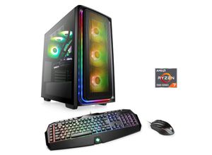 4061474191195 - CSL Gaming-PC Aqueon A77373 Extreme Edition Computer Gr Windows 11 Home64bit 32 GB RAM 2000 GB SSD schwarz Gaming PCs