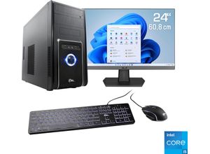 4061474161952 - F (A bis G) CSL PC-Komplettsystem Speed V25817 Computer-Komplettsysteme Gr Microsoft Windows 11 Home (64 Bit) 8 GB RAM 500 GB SSD schwarz PC Sets