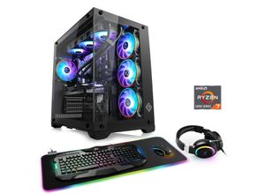 4061474198057 - CSL Gaming-PC Aqueon A56116 Advanced Edition Computer Gr Microsoft Windows 11 Home (64 Bit) 16 GB RAM 1000 GB SSD schwarz Gaming PCs