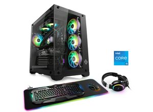 4061474193496 - CSL Gaming-PC Aqueon C55111 Advanced Edition Computer Gr Microsoft Windows 11 Home (64 Bit) 16 GB RAM 1000 GB SSD schwarz Gaming PCs