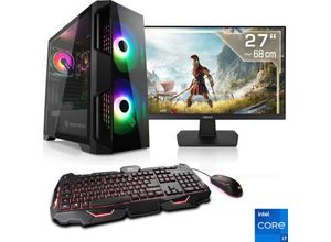 4061474156064 - F (A bis G) CSL Gaming-PC-Komplettsystem Speed V7341 Computer-Komplettsysteme Gr Microsoft Windows 11 Home (64 Bit) 32 GB RAM 2000 GB SSD schwarz PC Sets