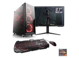 4061474172088 - F (A bis G) CSL Gaming-PC-Komplettsystem HydroX V28323 Computer-Komplettsysteme Gr Microsoft Windows 11 Home (64 Bit) 32 GB RAM 1000 GB SSD schwarz PC Sets