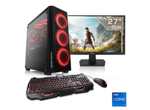 4061474165387 - F (A bis G) CSL Gaming-PC-Komplettsystem HydroX V27115 Computer-Komplettsysteme Gr Microsoft Windows 11 Home (64 Bit) 16 GB RAM 1000 GB SSD schwarz PC Sets